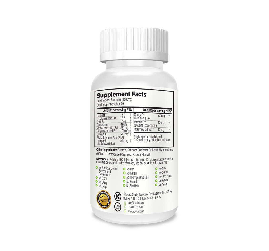 Vegan Omega 3-6-9 (ALA + LA + OA) | Supplements of unsurpassed quality ...